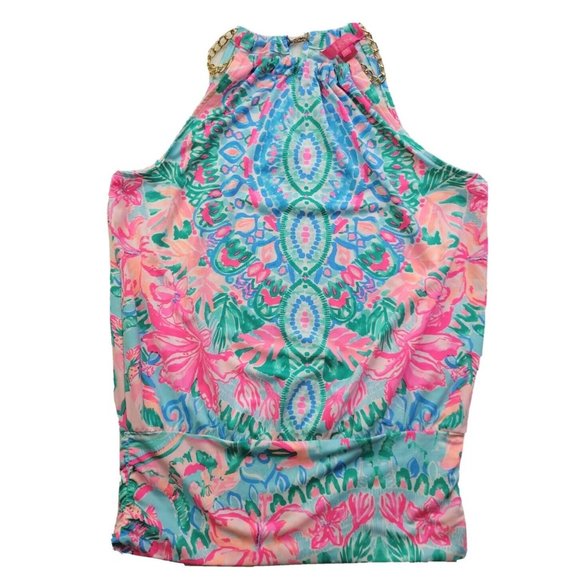 Lilly Pulitzer | Tops | New Lilly Pulitzer Bowen Halter Top Hot Tamale ...